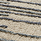 Udaipur Textured Wool Handwoven Brown Grey Area Rug 9'x12' | Crate & Barrel