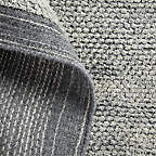 Valence Wool Border Heather Grey Area Rug 10'x14' + Reviews | Crate ...