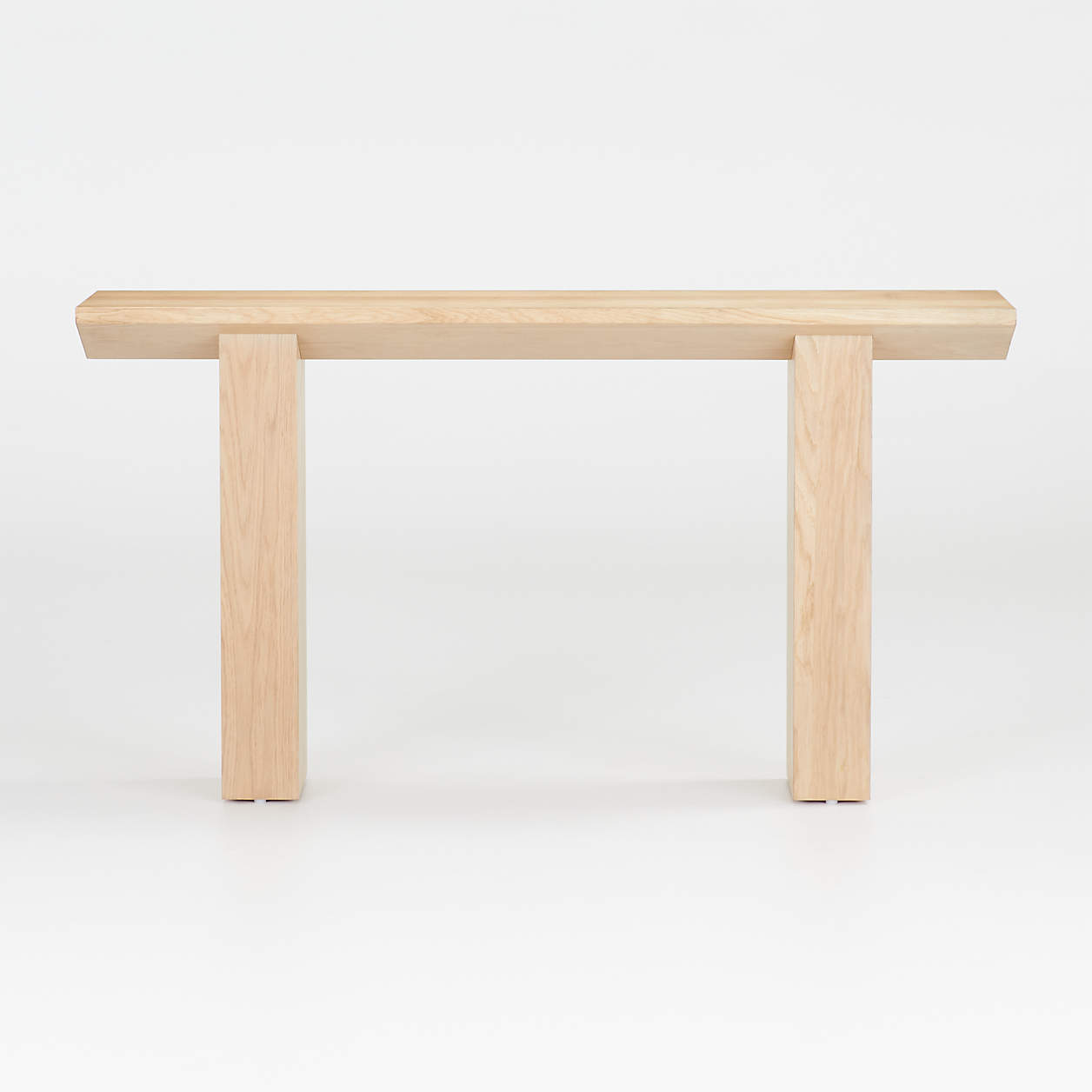 Van Natural Wood Console Table by Leanne Ford + Reviews | Crate & Barrel