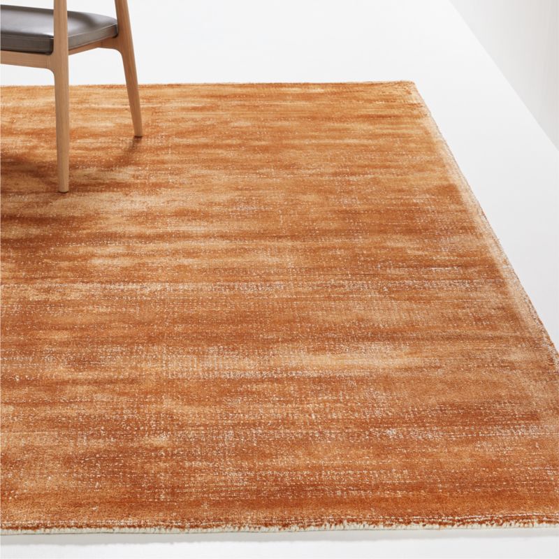 Vaughn 8'x10' Modern Copper Area Rug + Reviews | Crate & Barrel