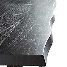 Verge Black Live Edge Dining Tables | Crate & Barrel