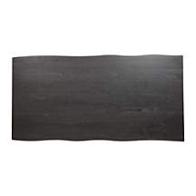 Verge Black Live Edge Dining Tables | Crate & Barrel