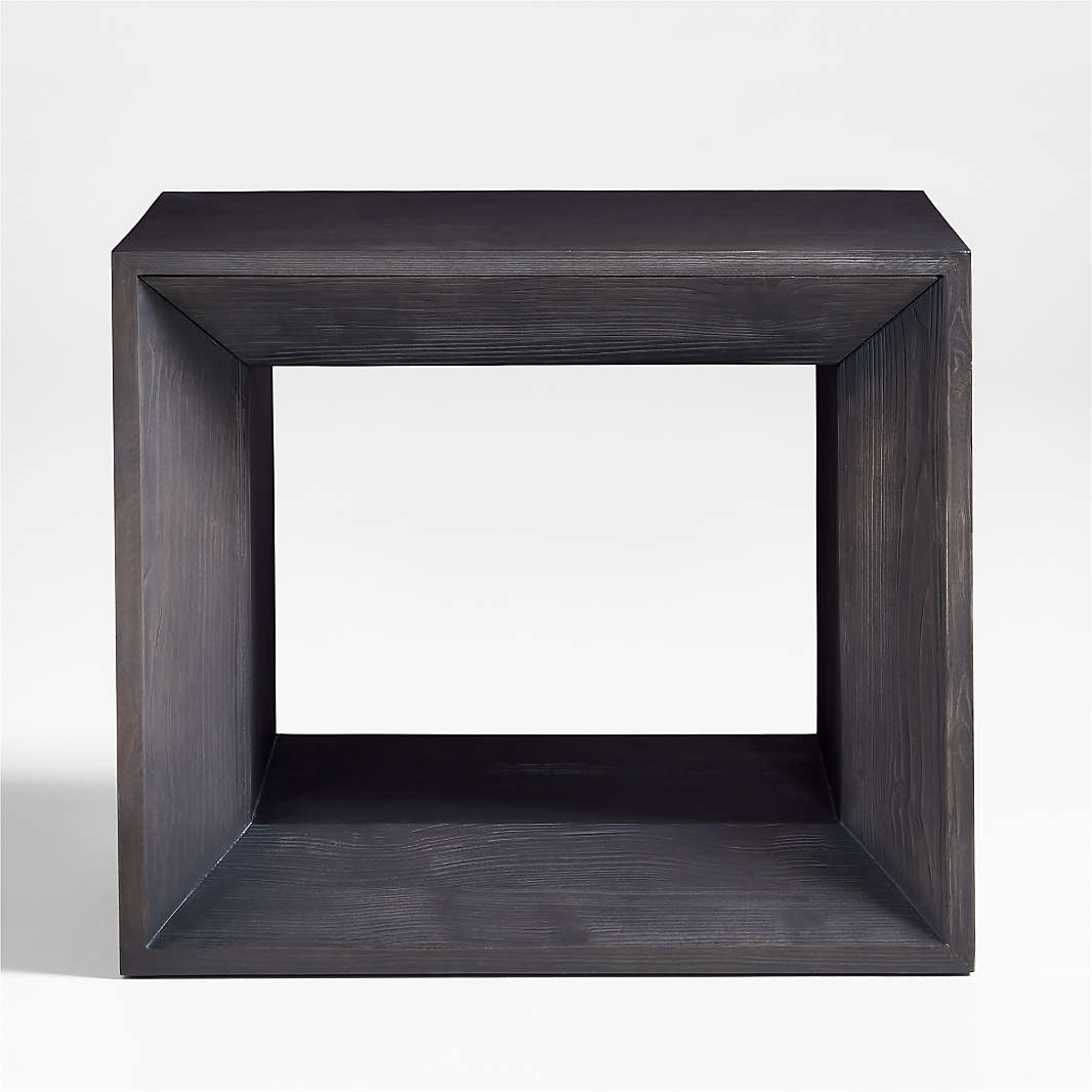 Wood End Tables: Natural Wood Block Side Tables | Crate & Barrel