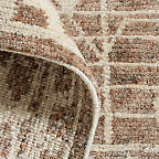 Verona Wool Hand-Knotted Rust Area Rug 10'x14' | Crate & Barrel