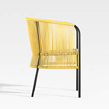 Verro Yellow Outdoor Dining Chair | Crate & Barrel