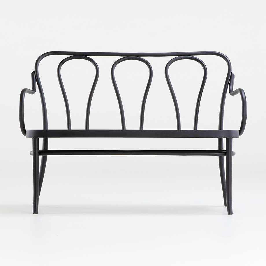 Vienna Matte Black Bench + Reviews | Crate & Barrel Canada