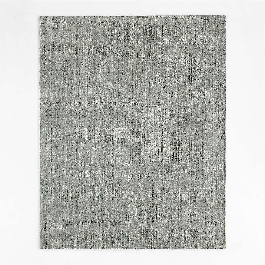 Vienne Performance Wool Striped Light Blue Area Rug 6'x9' + Reviews ...