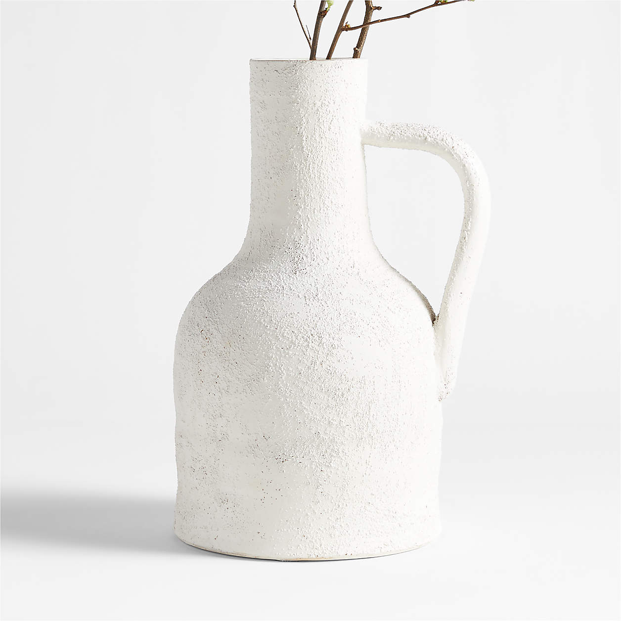 Villa White Ceramic Vases | Crate & Barrel Canada