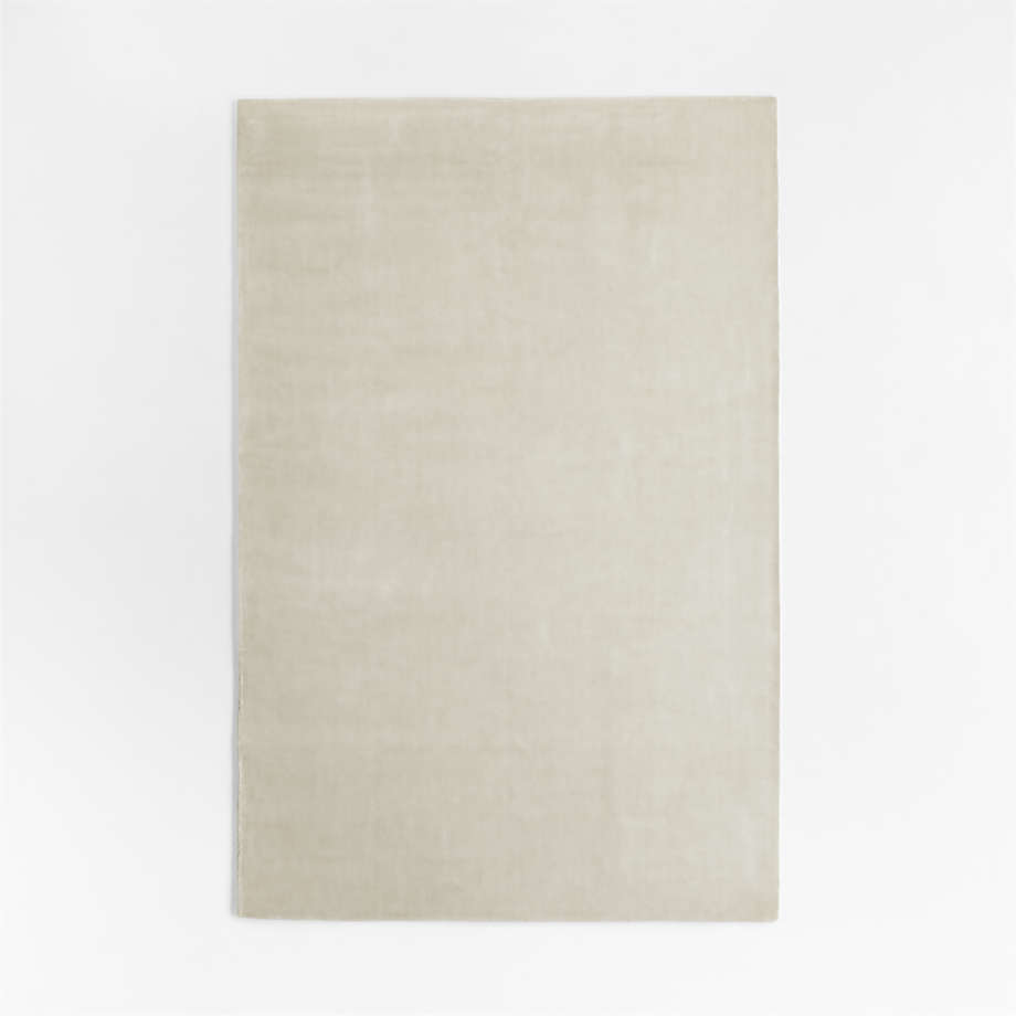 Viscose Double Striped Ivory Kids Area Rug 5x8 + Reviews | Crate & Kids