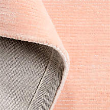 Viscose Double Striped Light Pink Kids Area Rug 5x8 + Reviews | Crate ...