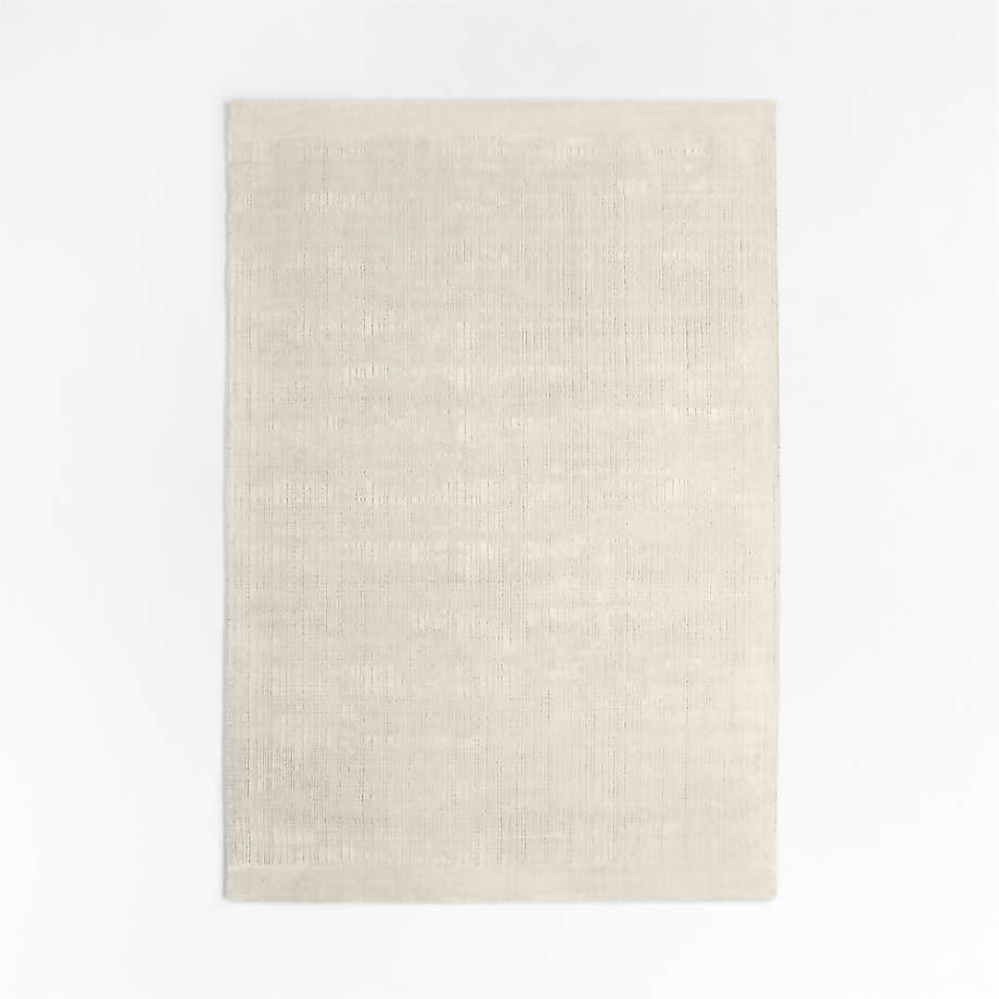 Viscose Grid Ivory Kids Area Rug 5x8 + Reviews | Crate & Kids