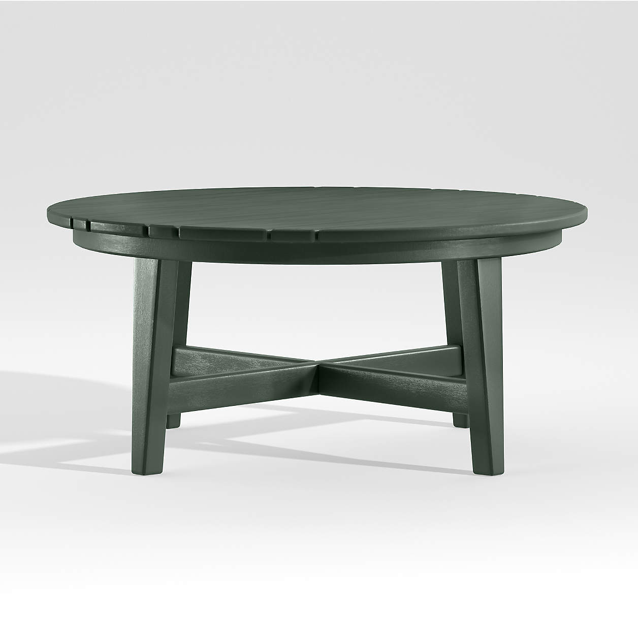 Vista II Green Adirondack Outdoor Patio Coffee Table by POLYWOOD ...