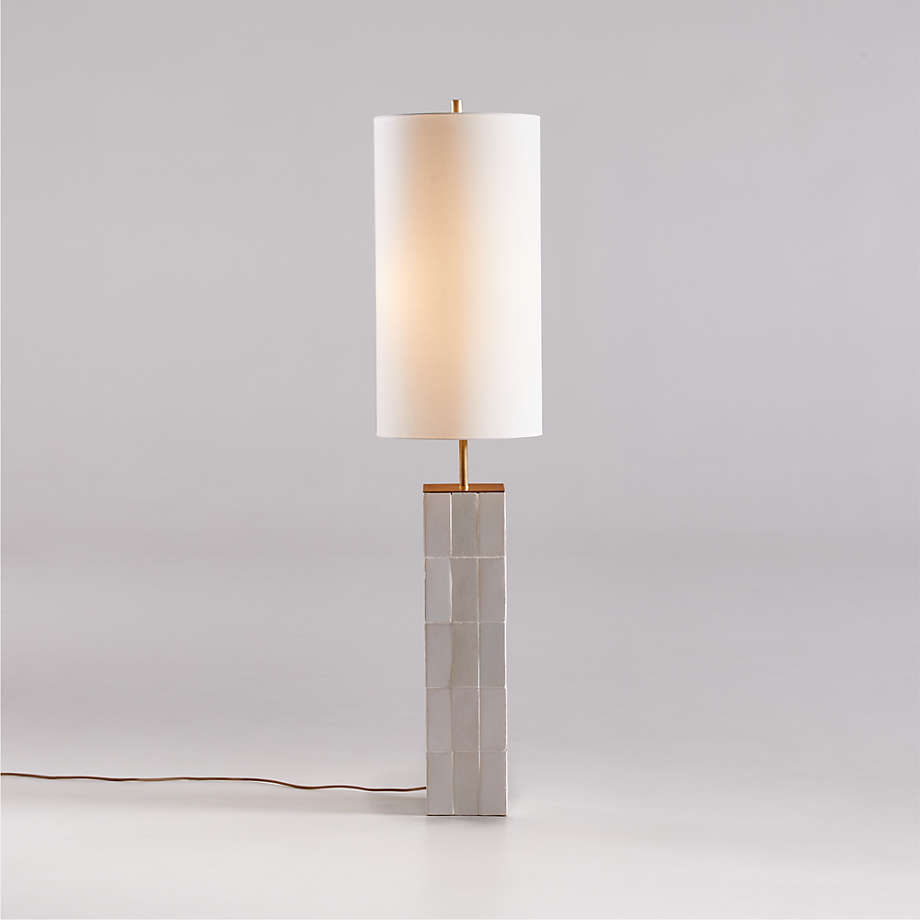 Vista Tile Ceramic Floor Lamp + Reviews | Crate & Barrel