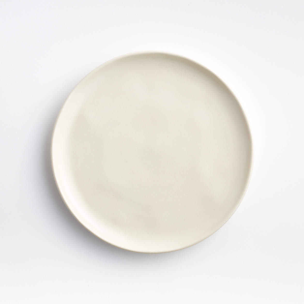 Visto Cream Stoneware Salad Plate | Crate & Barrel