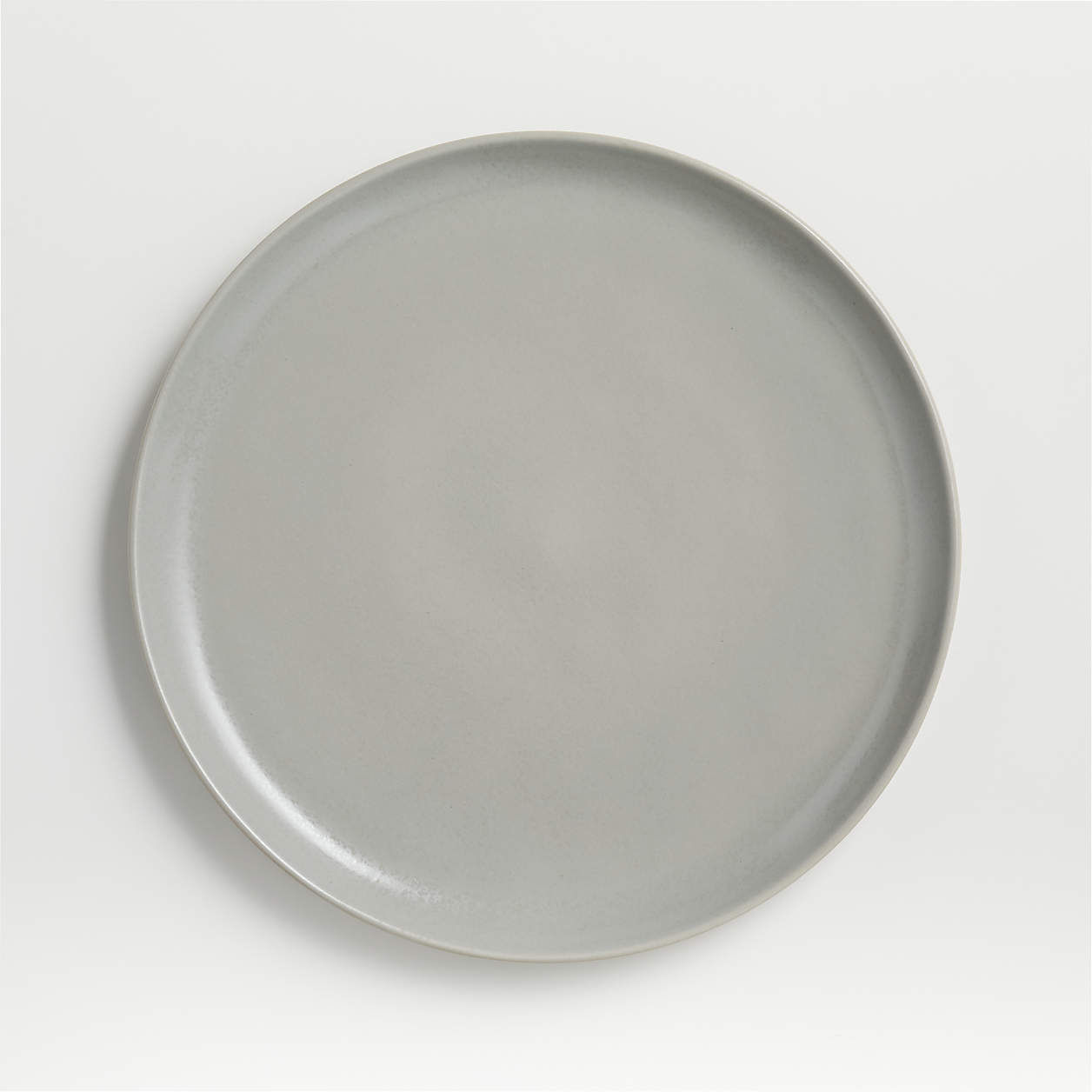 Visto Grey Stoneware Dinner Plate | Crate & Barrel