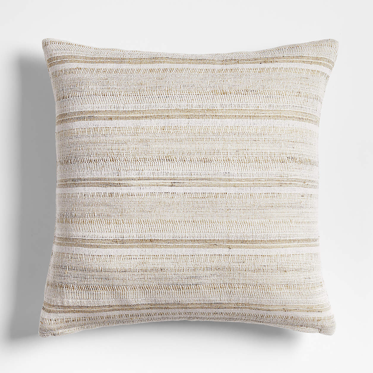 Vittoria Silk Blend Textured 23"x23" Calm Beige Throw Pillow Cover ...