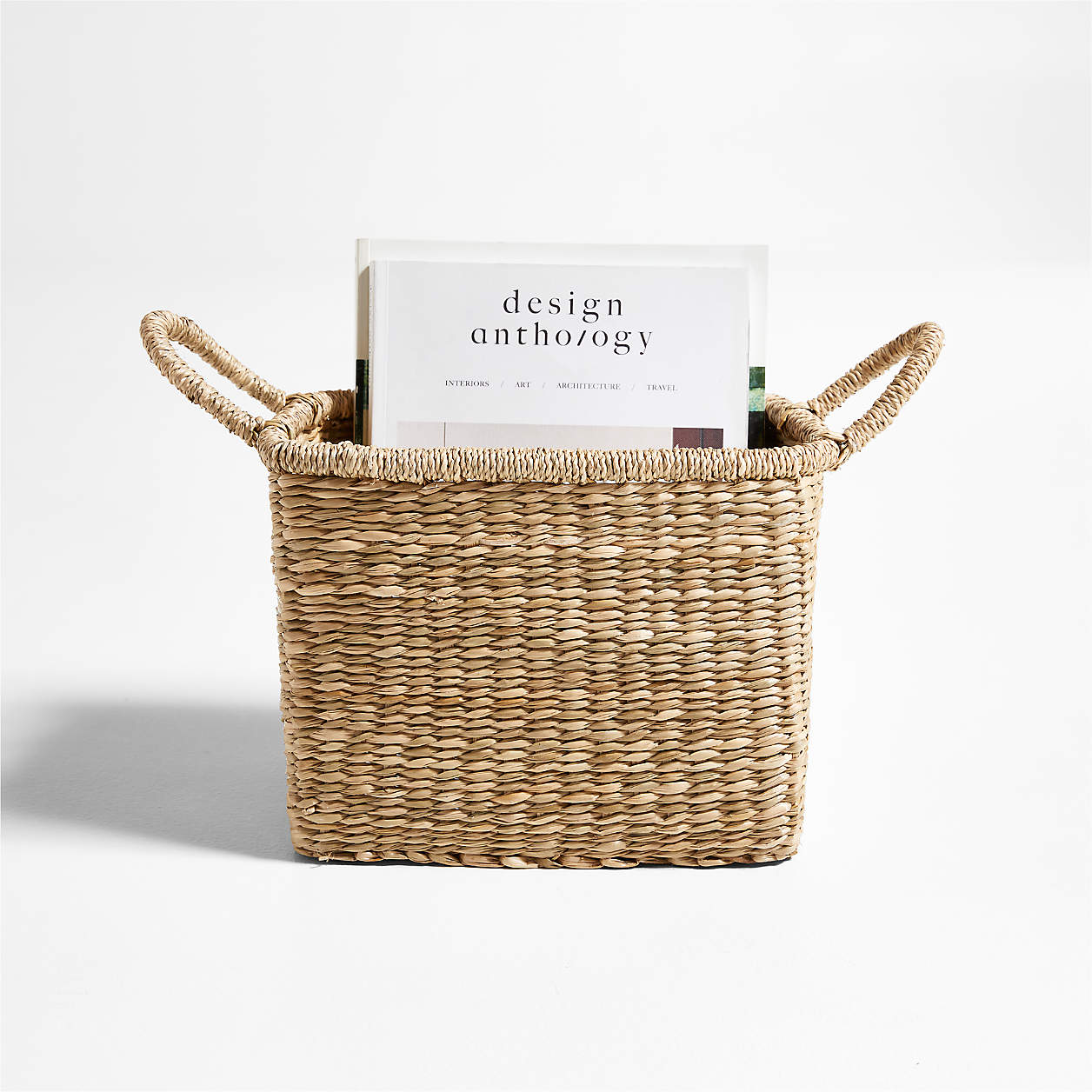 Vonne Small Square Decorative Basket | Crate & Barrel