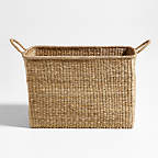 Vonne Extra-Large Square Decorative Basket + Reviews | Crate & Barrel