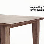 Basque 82"-118" Weathered Light Brown Solid Wood Extendable Dining ...
