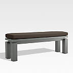 Walker Java Brown Sunbrella Outdoor Bench Cushion + Reviews | Crate ...