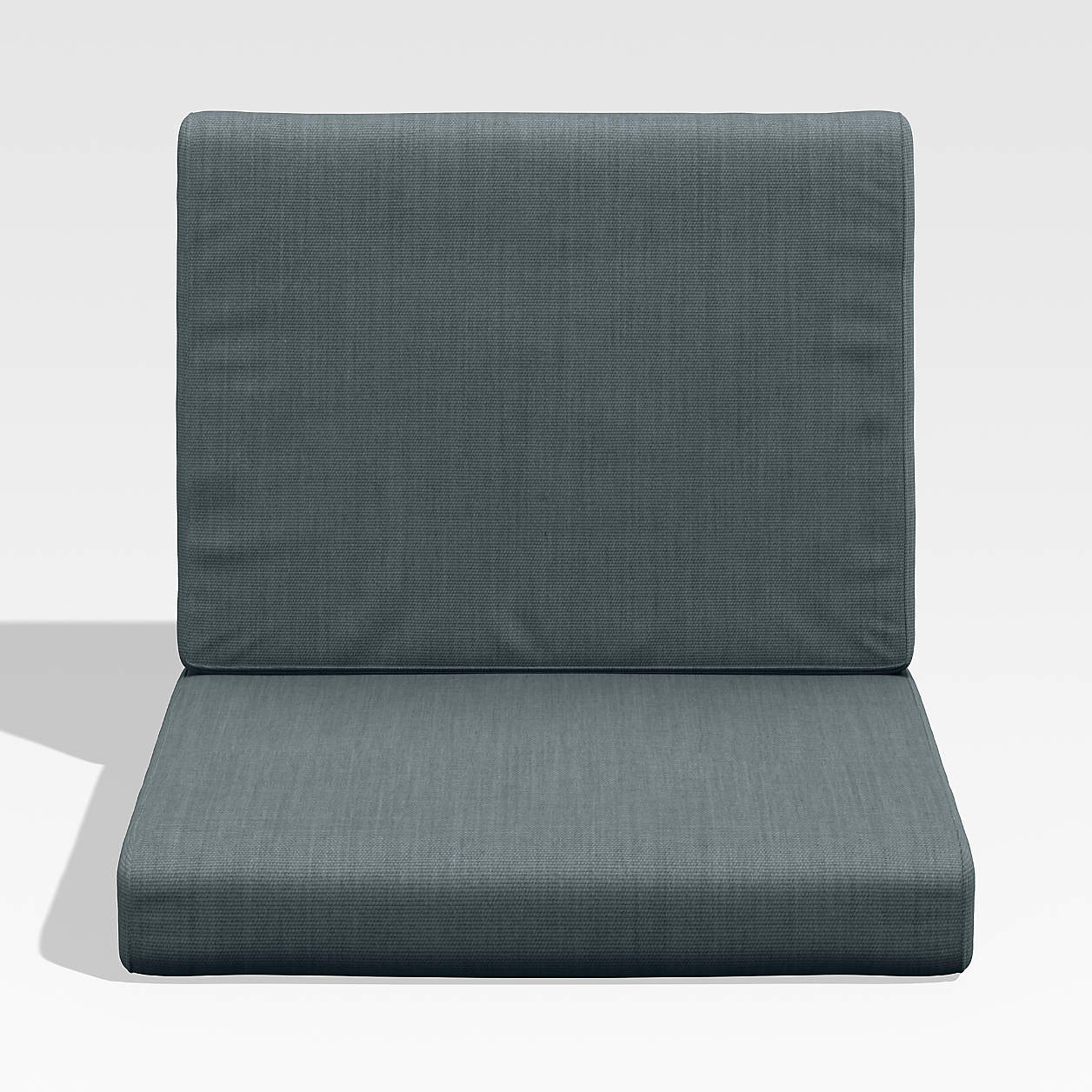 Walker Haze Grey Sunbrella Outdoor Dining Chair Cushions + Reviews ...