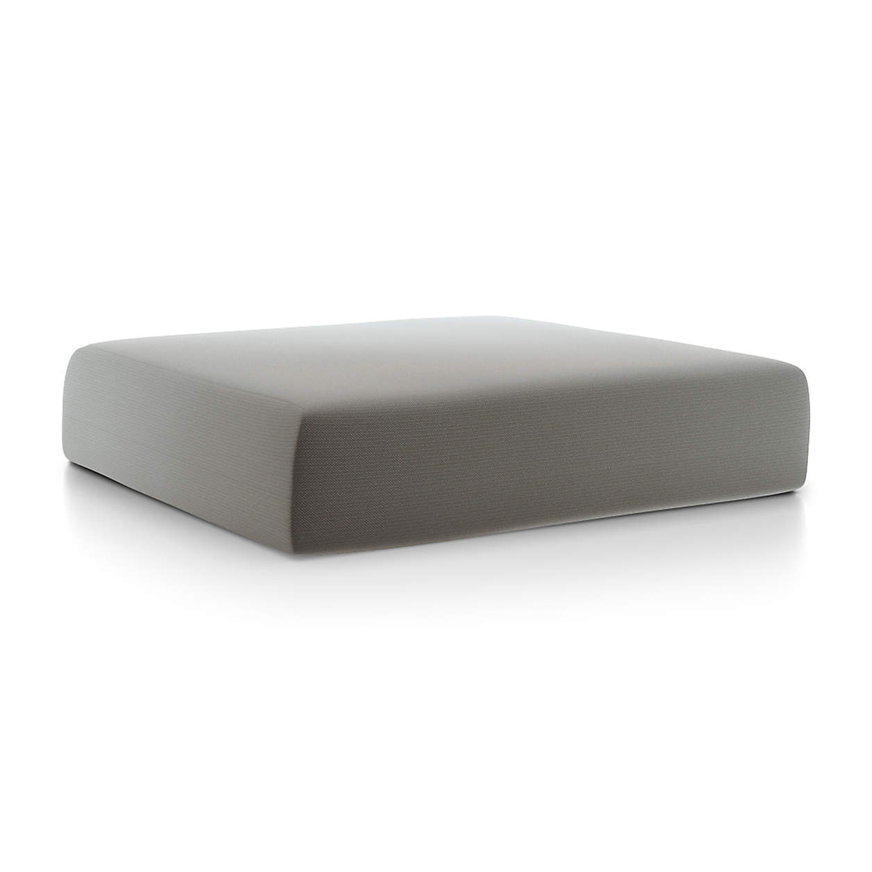 Walker Graphite Sunbrella Outdoor Ottoman Cushion + Reviews | Crate ...