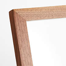 Wanut Wood 11" Square Wall Photo Picture Frame + Reviews | Crate & Barrel