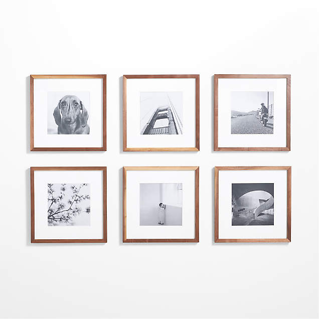 Icon Wood 6-Piece Black 11x11 Gallery Wall Picture Frame Set + Reviews ...