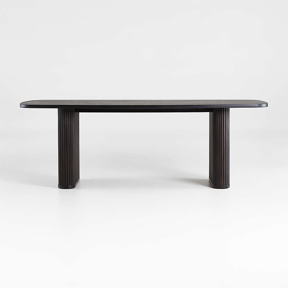Walton Ribbed Leg 90" Dining Table + Reviews | Crate & Barrel