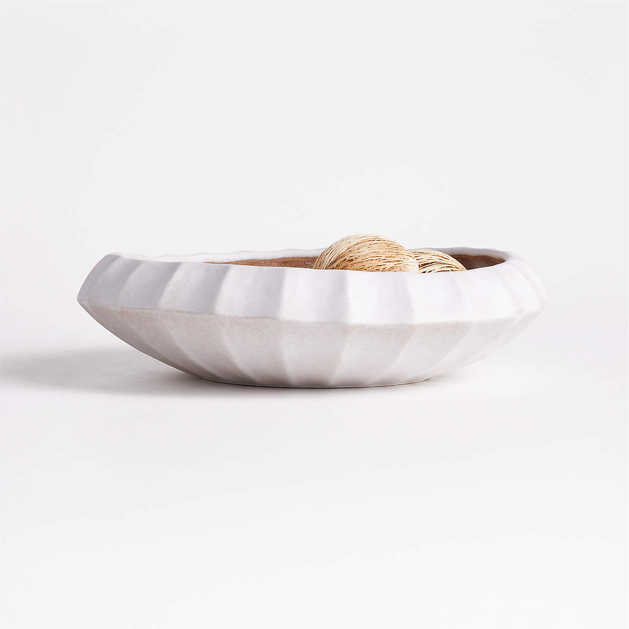 Warren White Stoneware Vases | Crate & Barrel