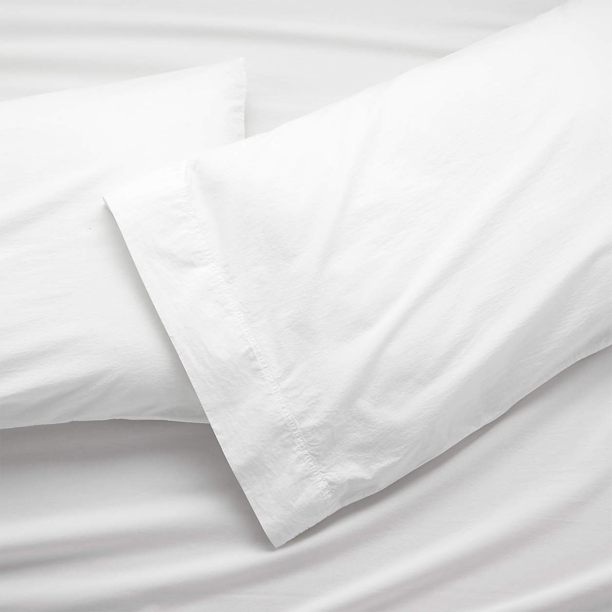 Aire Crinkle Cotton Linen Blend Brulee Brown Comforters Crate And Barrel