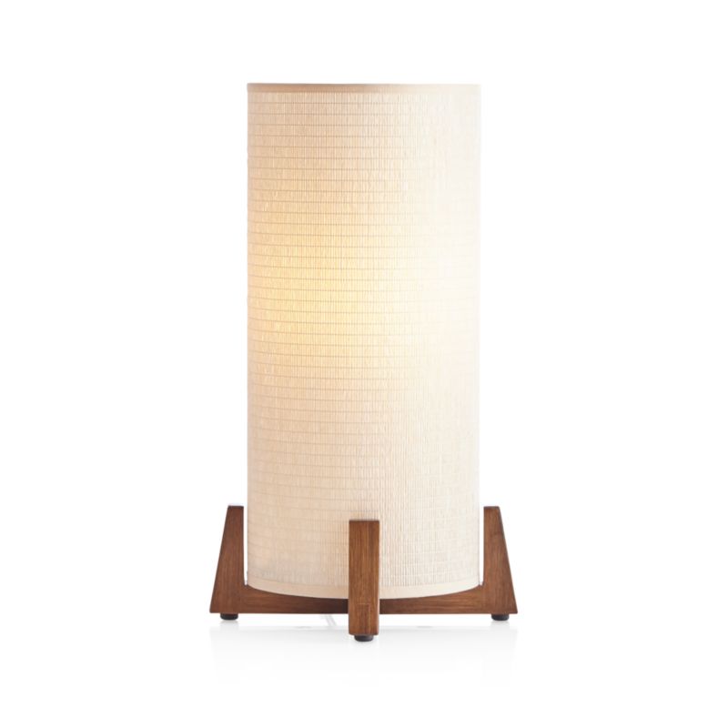 Weave Natural Table Lamp + Reviews | Crate & Barrel