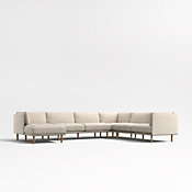Wells 2-Piece Chaise Sectional Sofa | Crate & Barrel