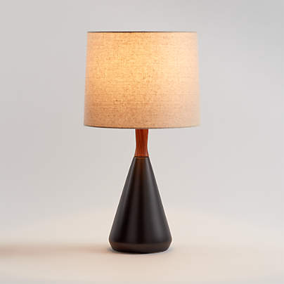 Weave Natural Table Lamp + Reviews | Crate & Barrel