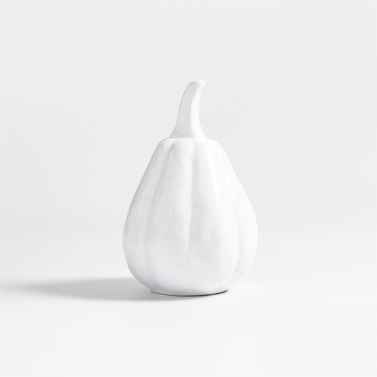Small White Ceramic Gourd + Reviews | Crate & Barrel