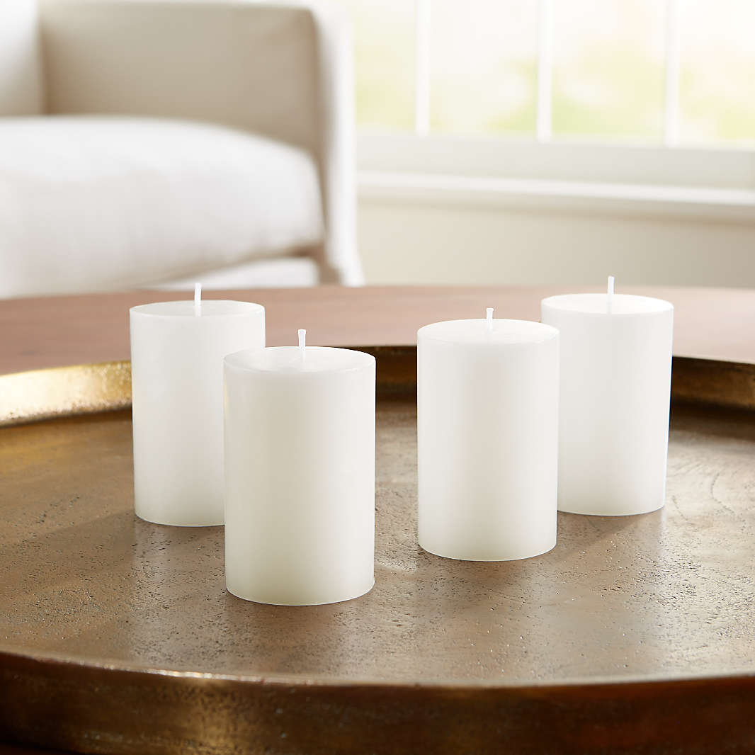 Unscented Candles: Taper, Votive & Pillar Candles | Crate & Barrel