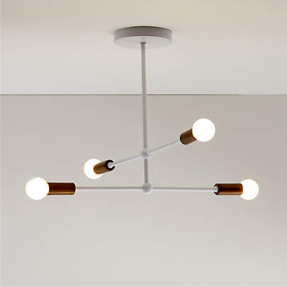 Bea White Scalloped Ceramic 15" Kids Flush Mount Ceiling Light ...