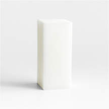 White Square Pillar Candle 8" | Crate & Barrel
