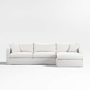 Crate Barrel 84 Willow II Bench Sofa