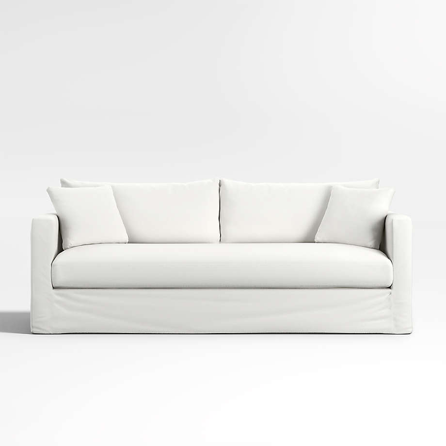 Willow II Slipcovered Bench Sofa + Reviews | Crate & Barrel