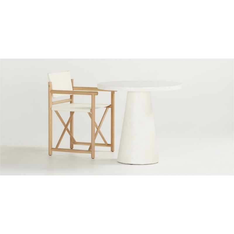 Mast Leather Director s Chair by Leanne Ford Reviews Crate Barrel
