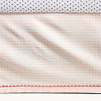Pink Windowpane Plaid Organic Cotton Baby Crib Skirt + Reviews | Crate ...