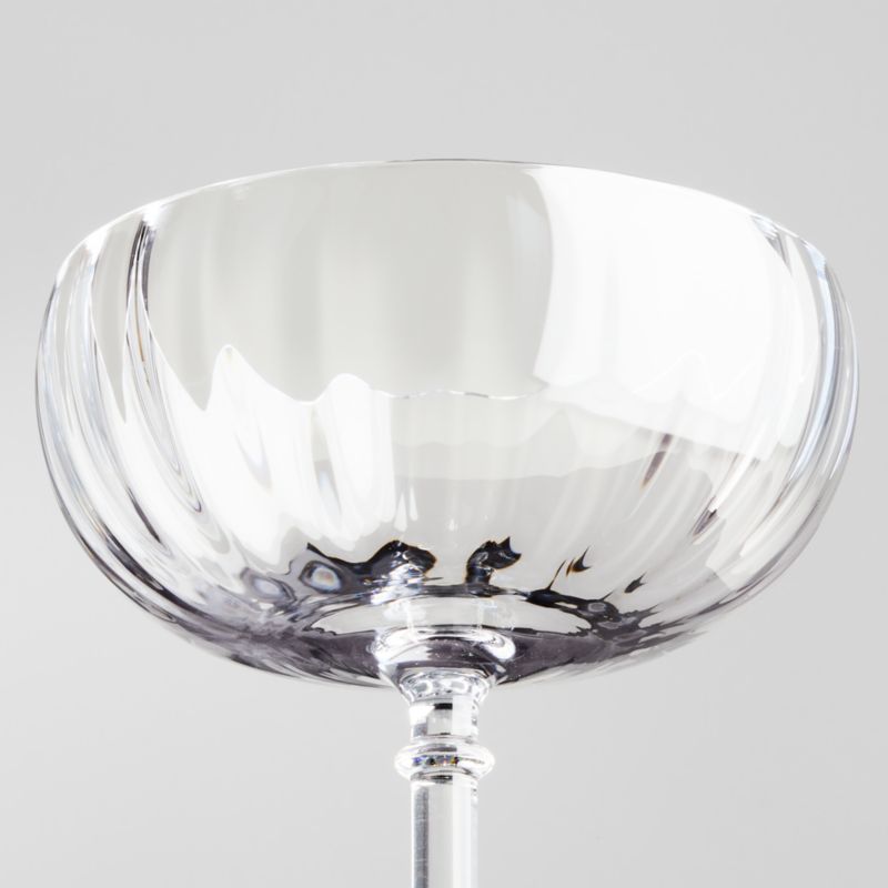 Wolcott Optic 7-Oz. Coupe Glass + Reviews | Crate & Barrel