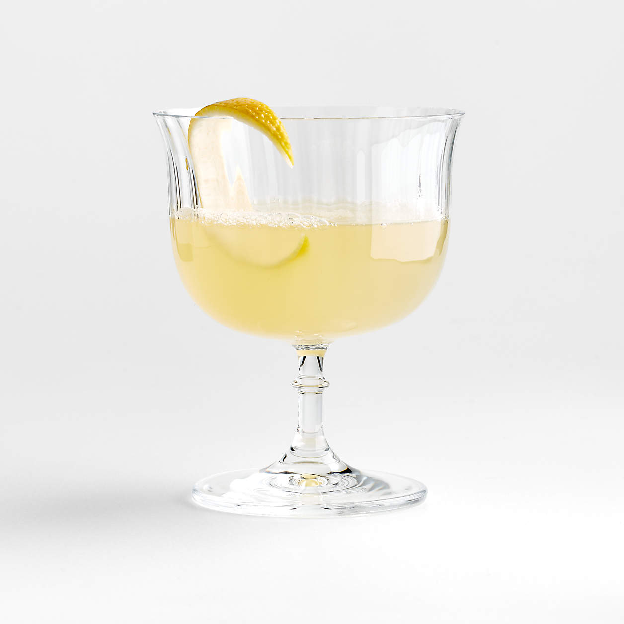 Wolcott Optic Short Cocktail Glass + Reviews | Crate & Barrel