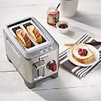 Wolf Gourmet 2-Slice Toaster with 1-Slice Toasting and Red Knob ...
