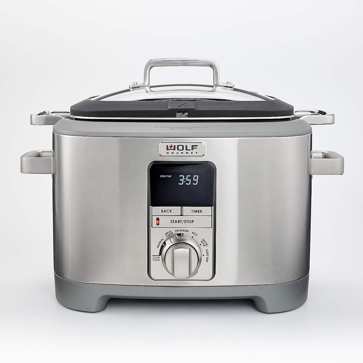 Wolf Gourmet Multi Cooker with Stainless Steel Knob | Crate & Barrel