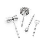 Wood and Marble Bar Tool Set + Reviews | Crate & Barrel