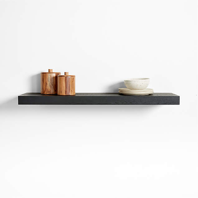 Gustav Marble Floating Shelf 34" | Crate & Barrel