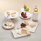 Wood Marble 2-Tier Server + Reviews | Crate & Barrel