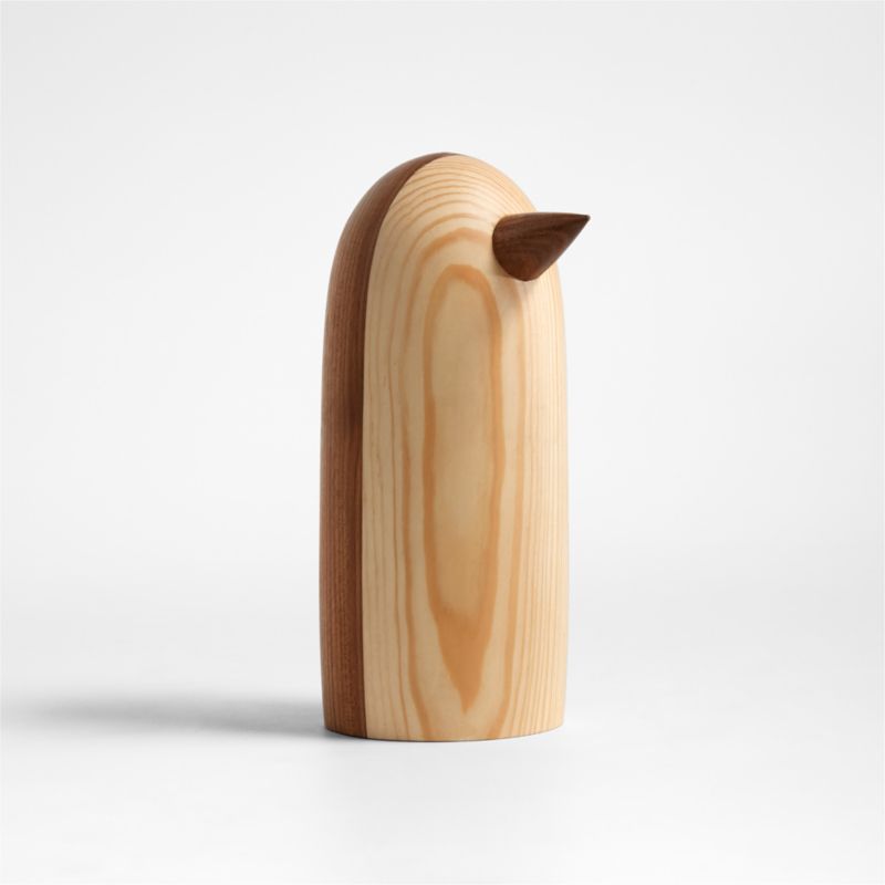 Holiday Wood Penguin | Crate & Barrel